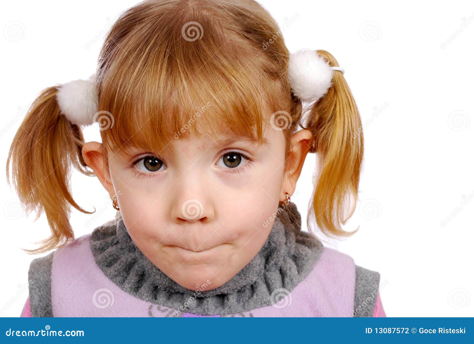 Confused Little Girl Stock Photo | CartoonDealer.com #13087572