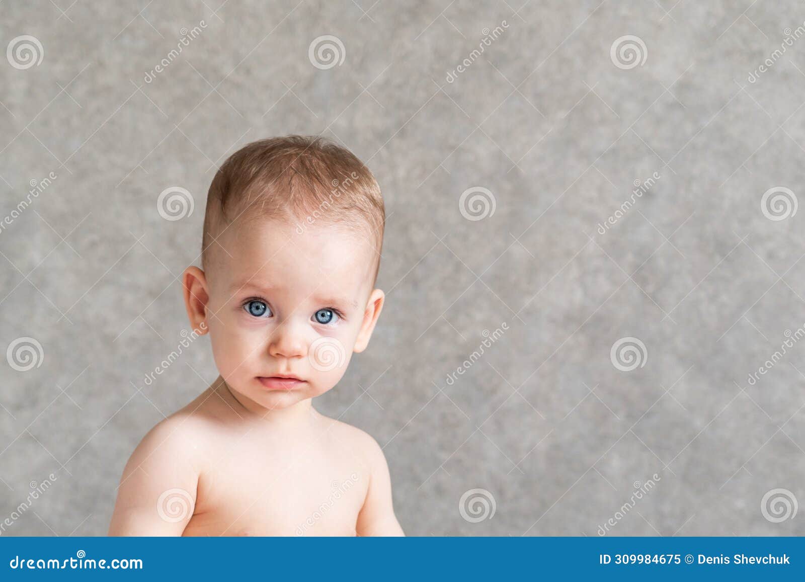 Confused Look of a Kid Close-up of a Cute Beautiful Face Stock Image ...