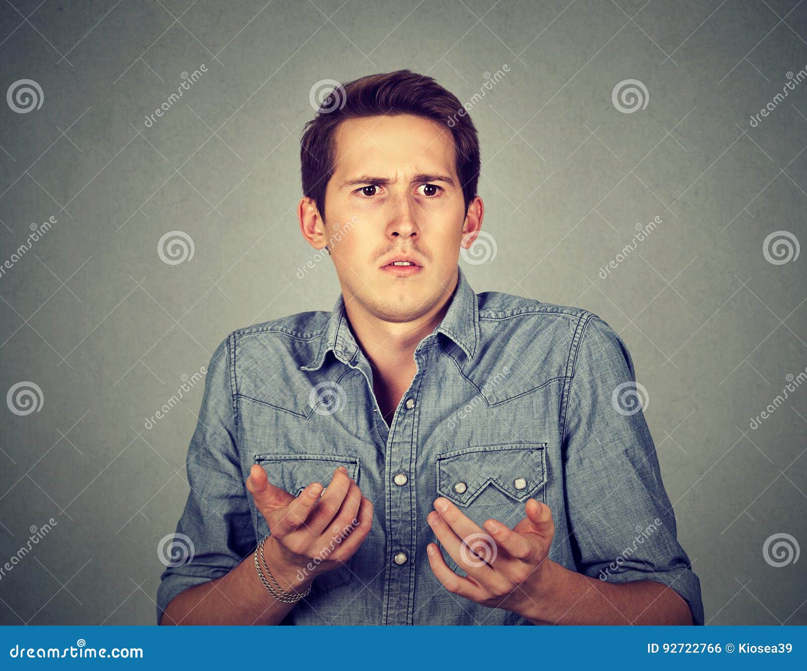 Confused Man Has No Idea What To Do Stock Photo - Image of awkward ...