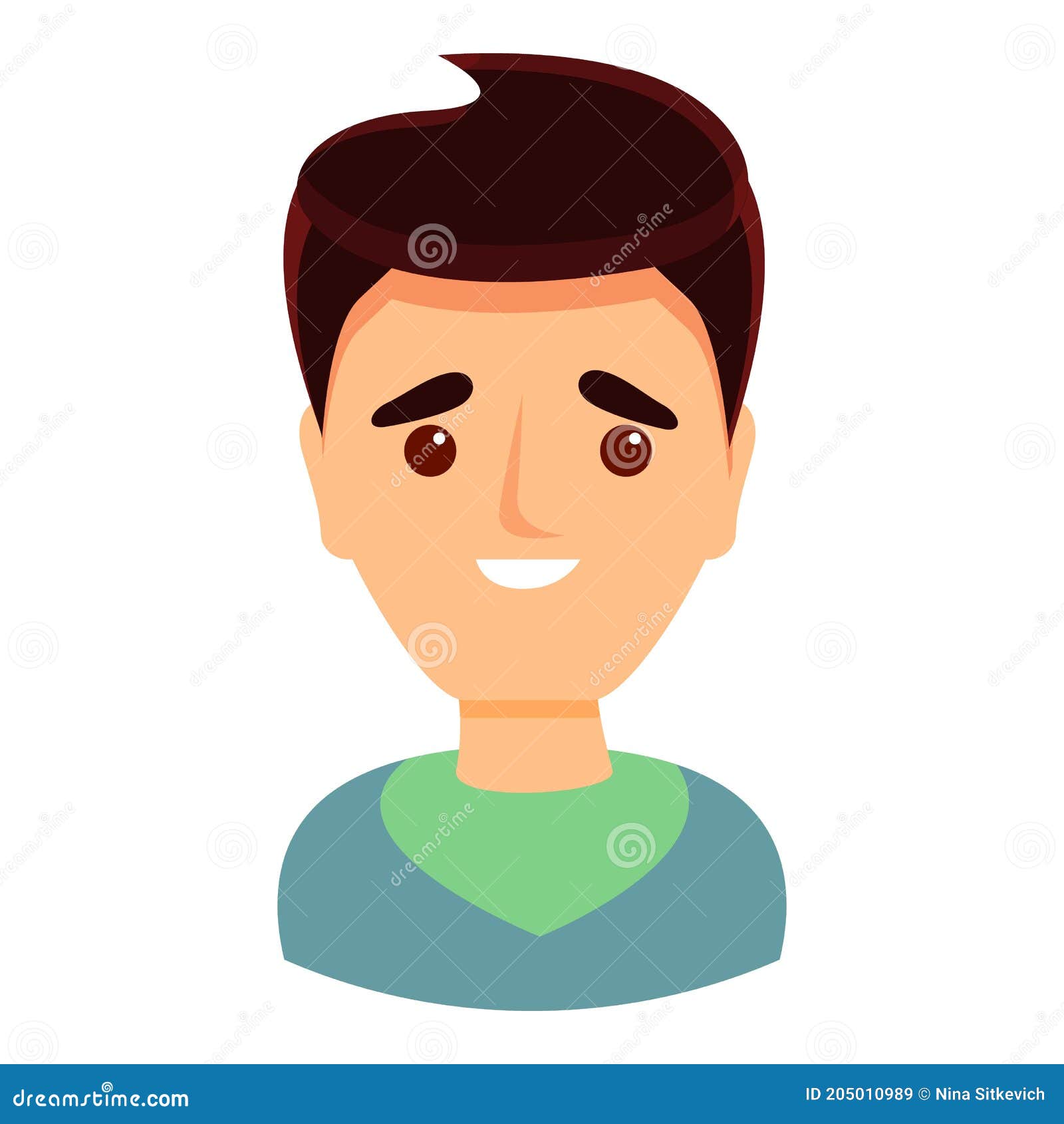 Confused Man Icon, Cartoon Style Stock Vector - Illustration of ...