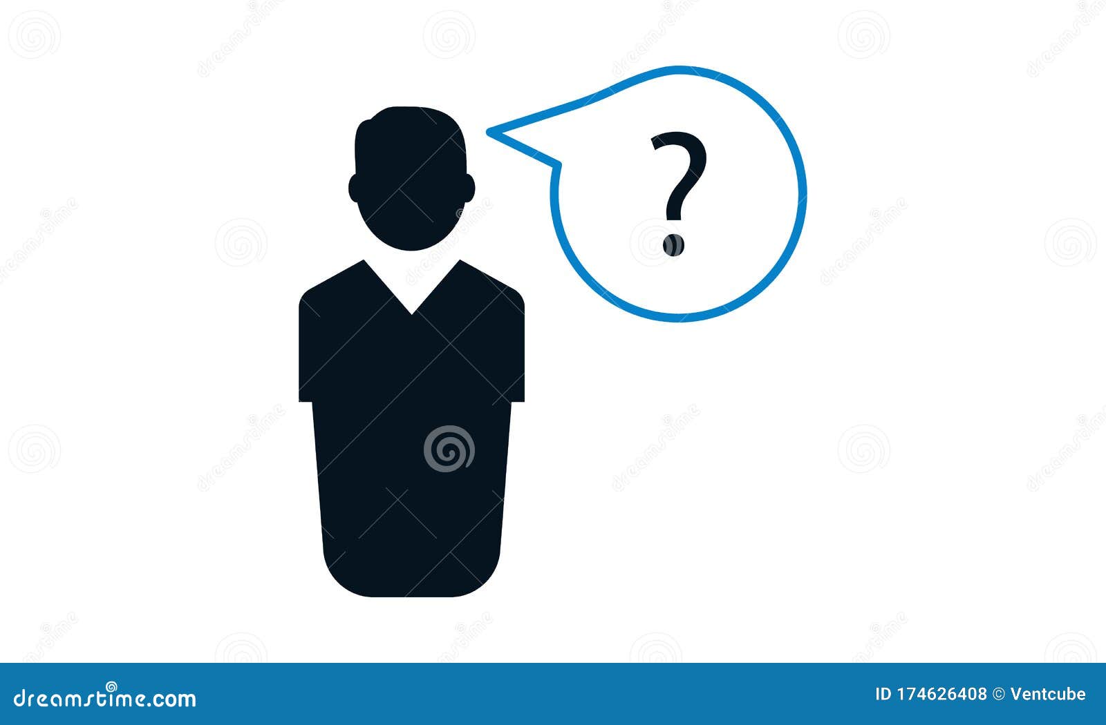 Hesitant Boy Icon Cartoon Vector. Vuca Uncertainty | CartoonDealer.com ...