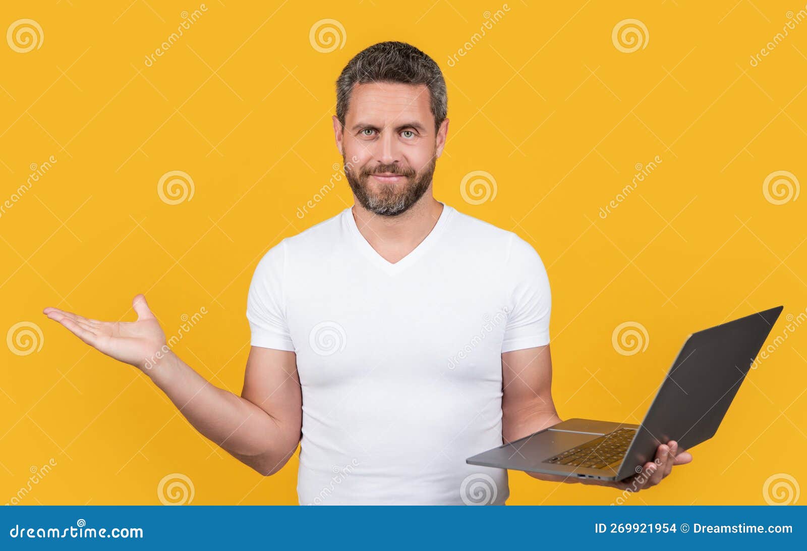 Confused Man Programmer Work on Laptop. Man Programmer Work Online ...