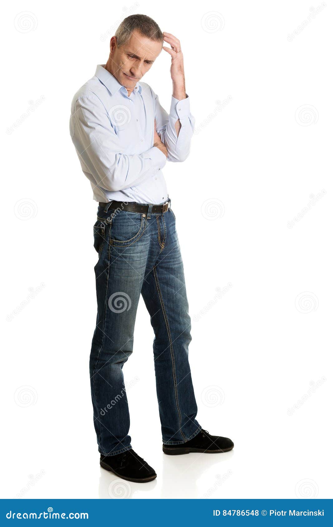 Confused Man Scratching His Head Stock Photo - Image of clueless, male ...