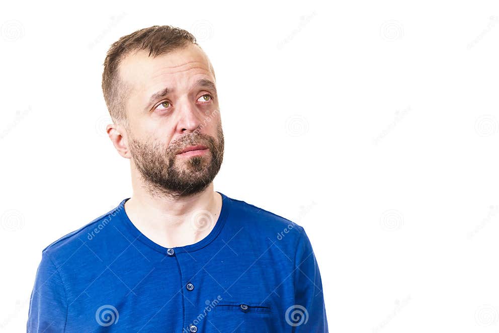 Confused man thinking stock image. Image of male, think - 332356699
