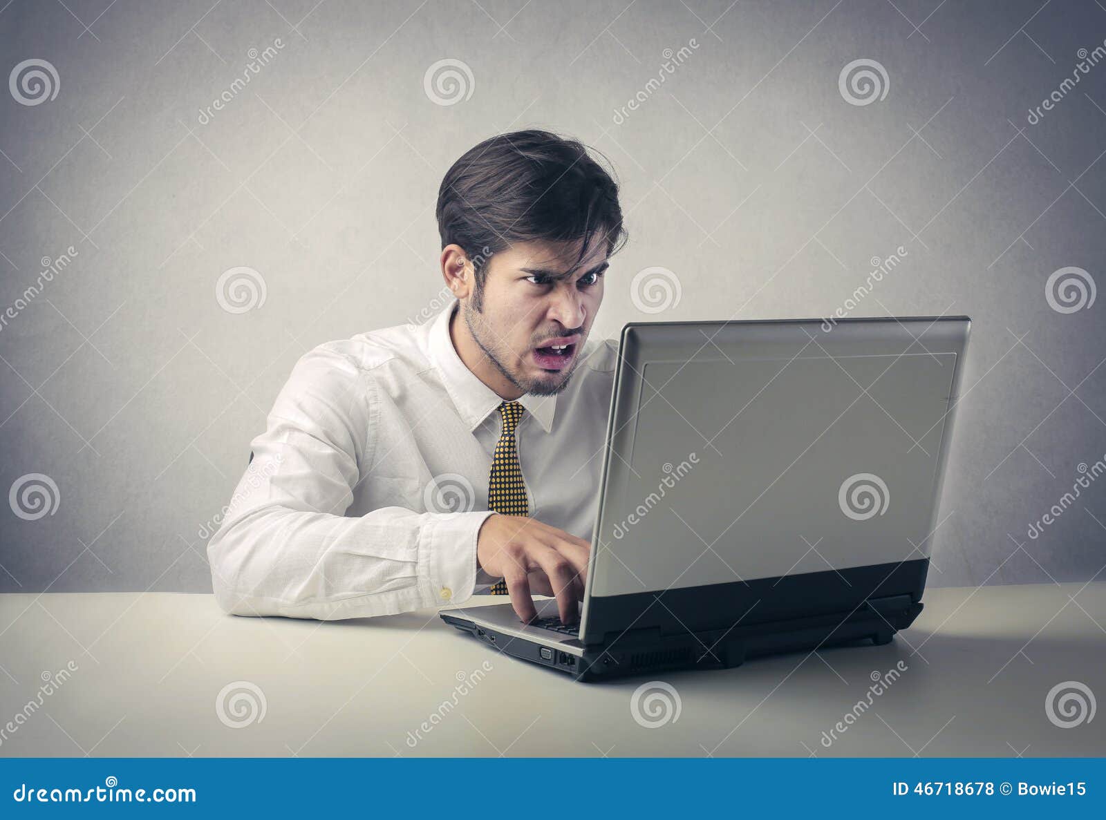 Confused Man Computer