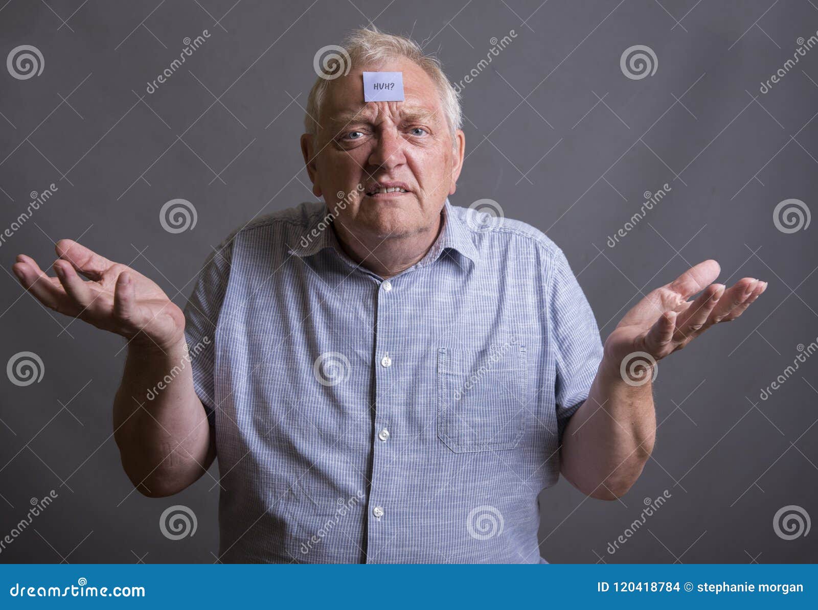 Confused mature man stock photo. Image of notes, paper - 120418784