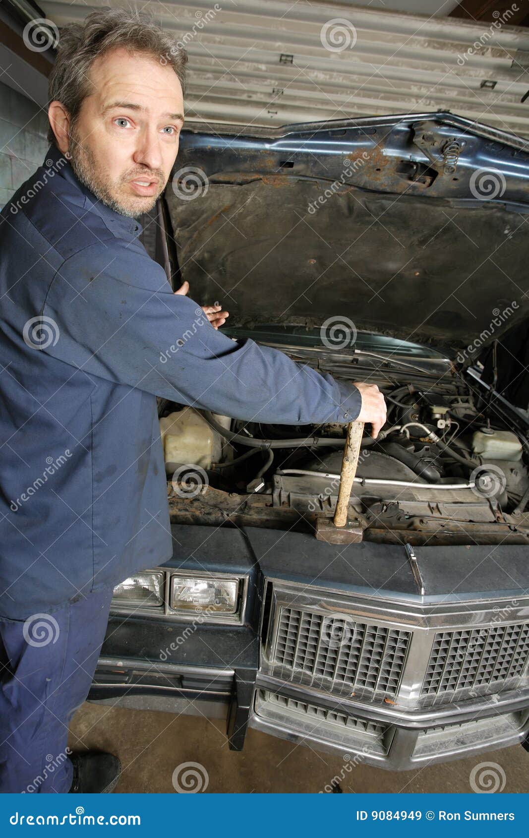 Confused mechanic stock image. Image of repair, uncertain - 9084949