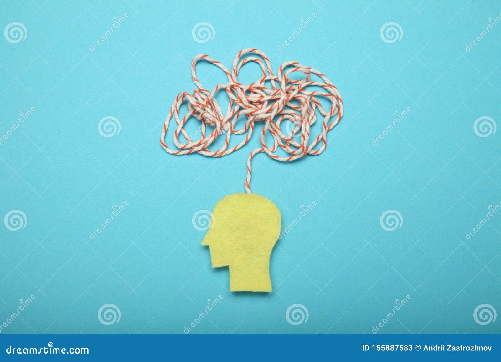 Confused Memory, Remember Mind. Puzzled Chaos Stock Image - Image of ...