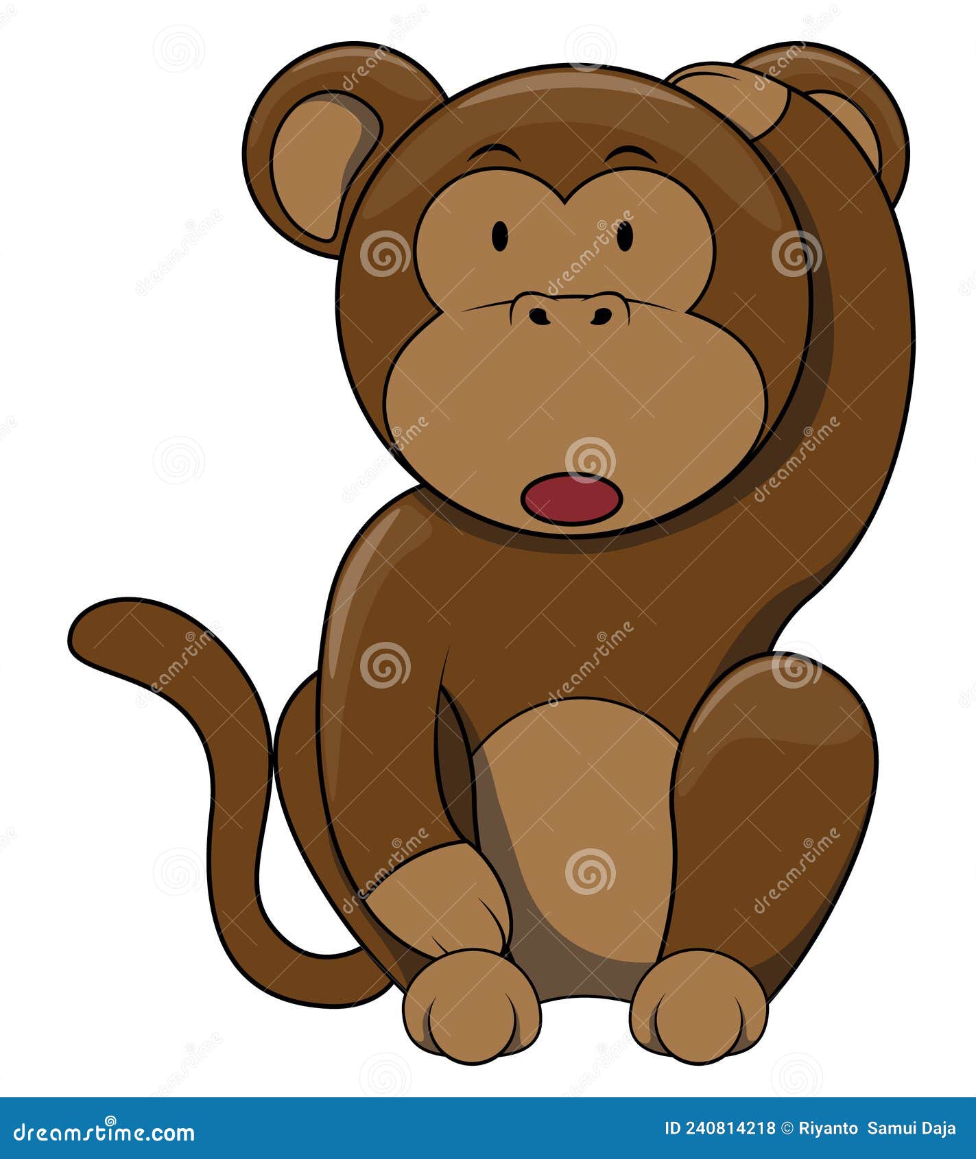 Confused Gorilla Stock Image | CartoonDealer.com #3658921