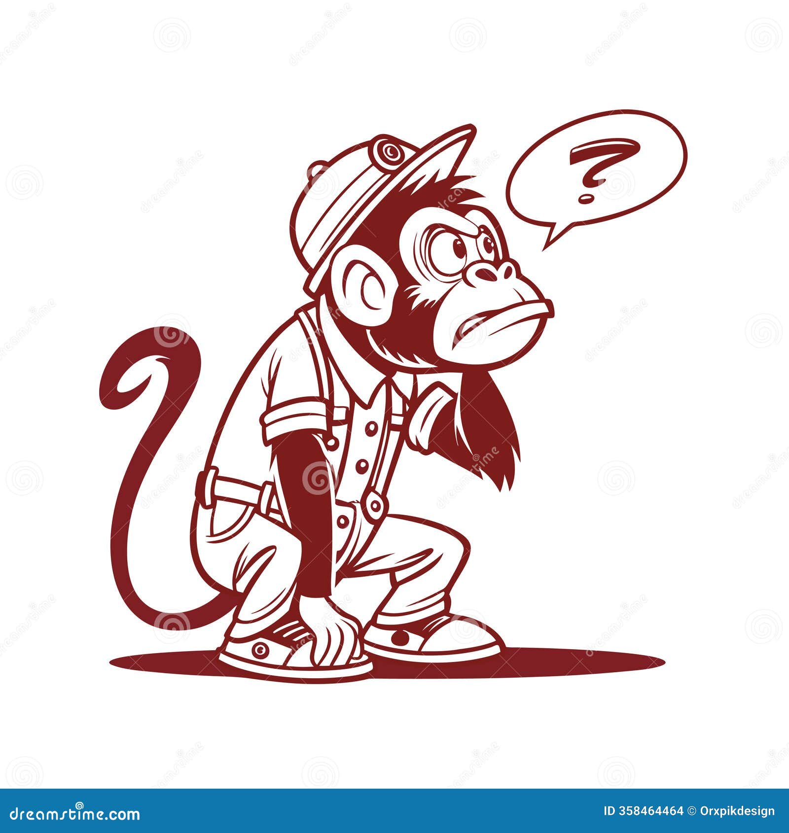 Confused Exotic Frog, Isolated Vector Illustration. Funny Cartoon ...