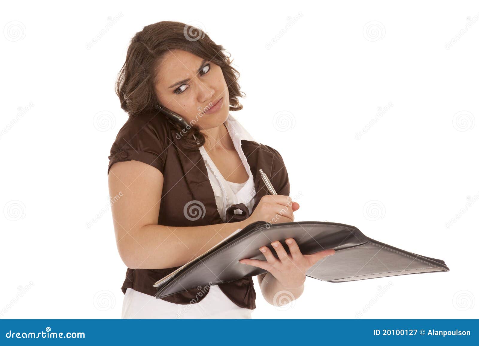 Confused notes phone stock image. Image of face, notes - 20100127