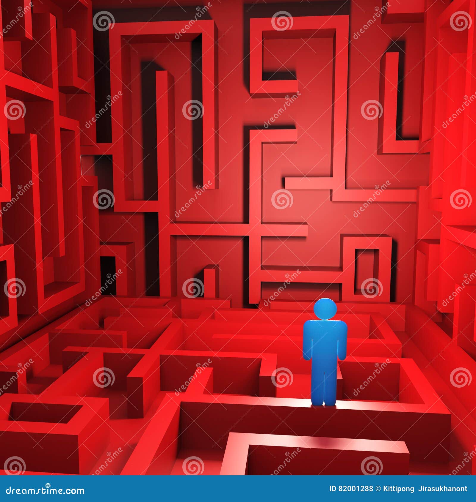 Confused Person on Labyrinth Stock Photo - Image of concept, escape ...