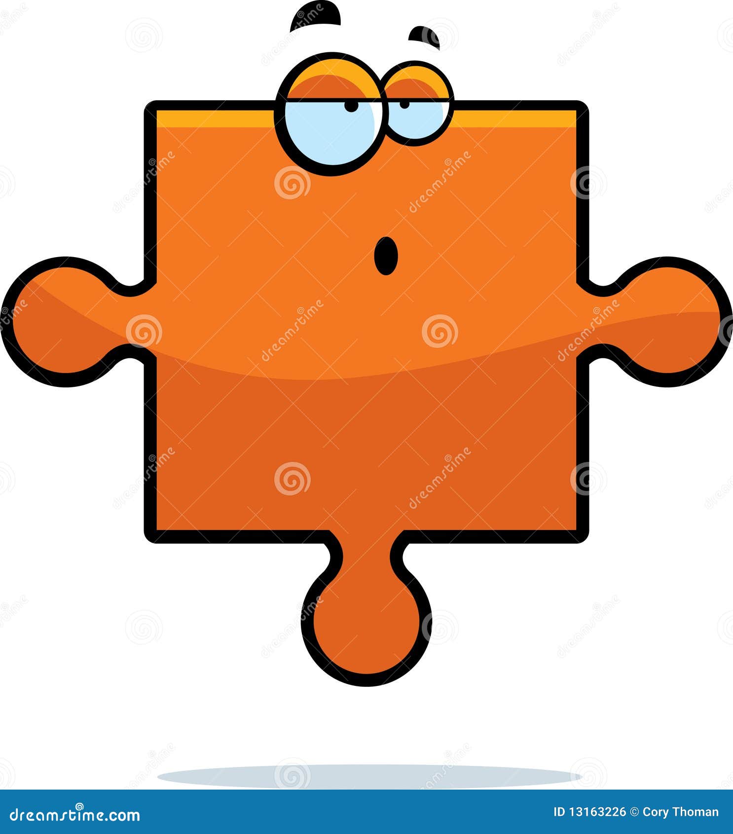 Confused Puzzle stock vector. Illustration of stupid - 13163226