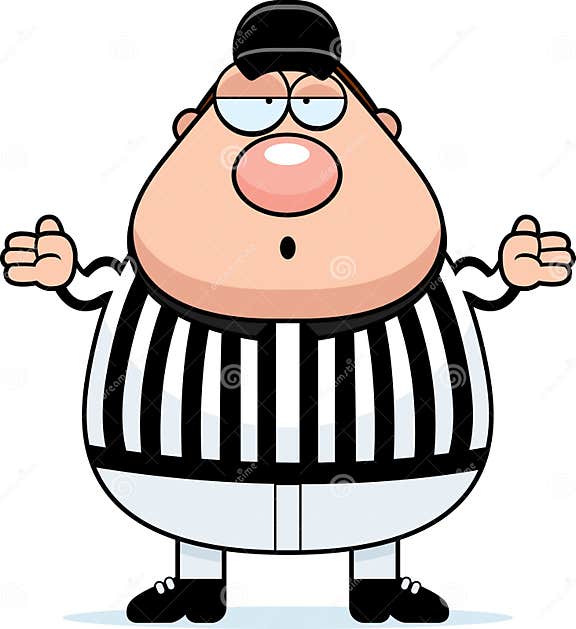 Confused Referee stock vector. Illustration of shrug - 15024924