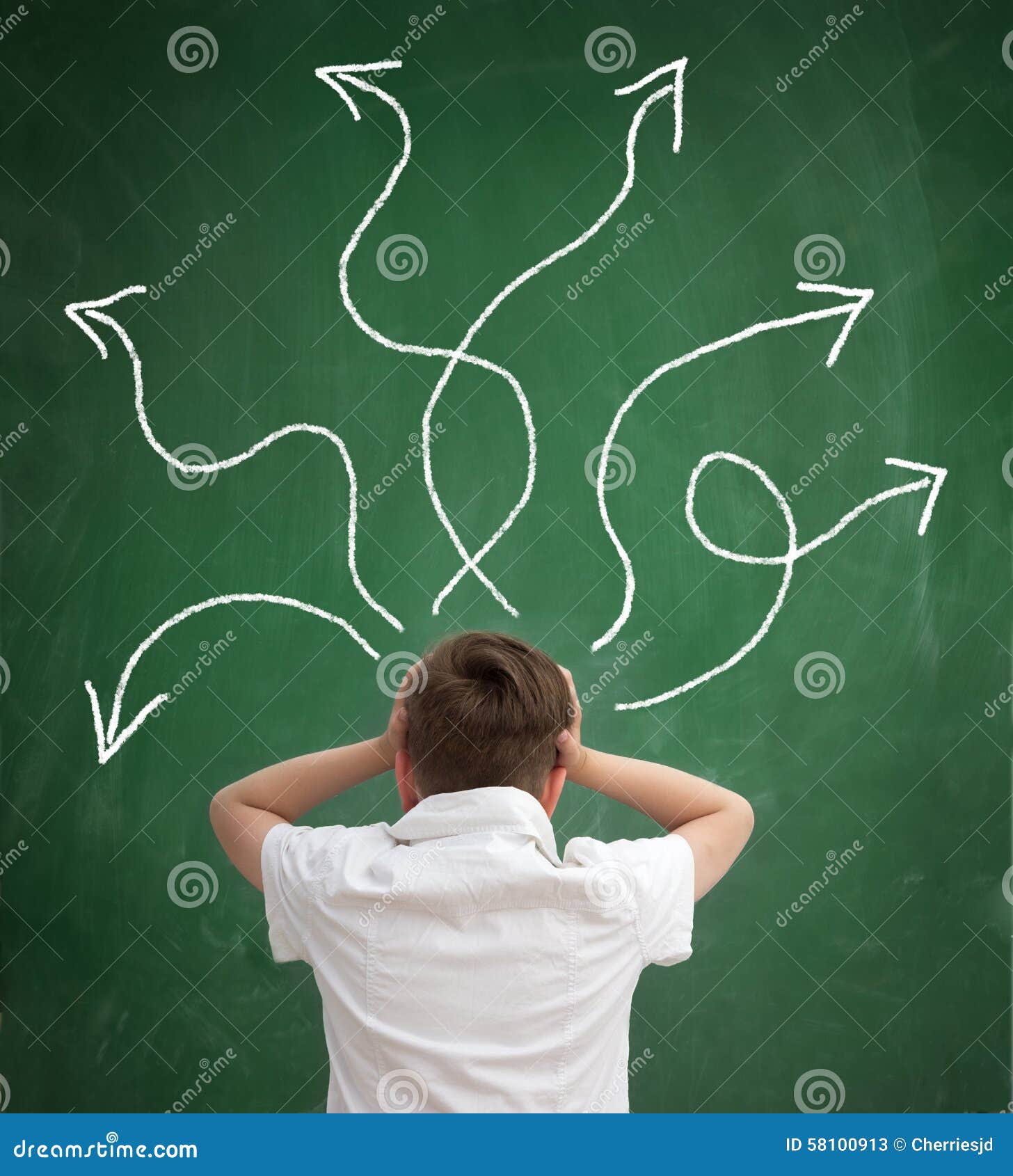 Confused Schoolboy Stock Photography | CartoonDealer.com #13494026