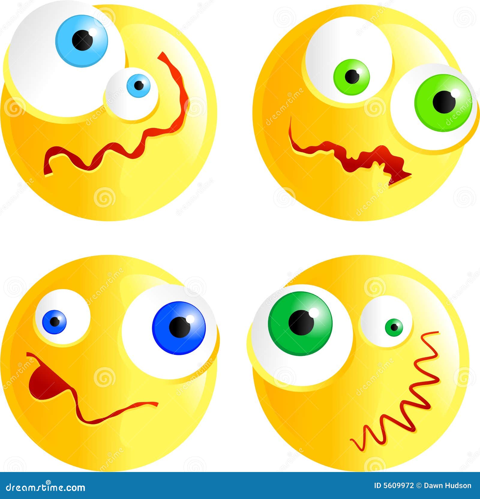 Confused smilies stock illustration. Illustration of icons - 5609972