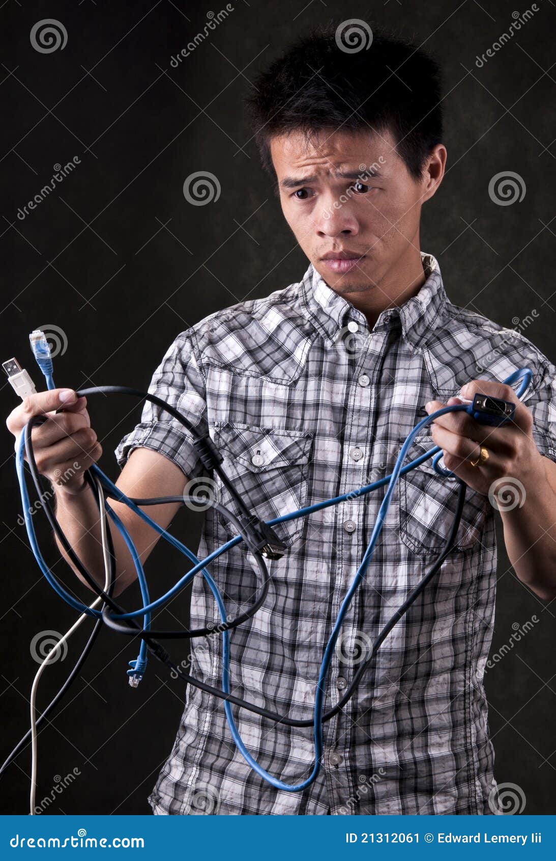 Confused about technology stock image. Image of responsibility - 21312061