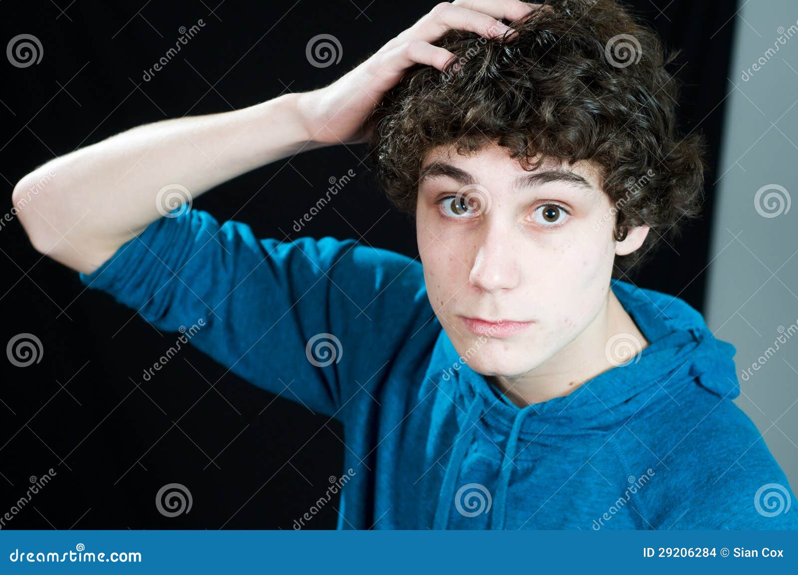 Confused teen boy stock photo. Image of exprestion, confusion - 29206284