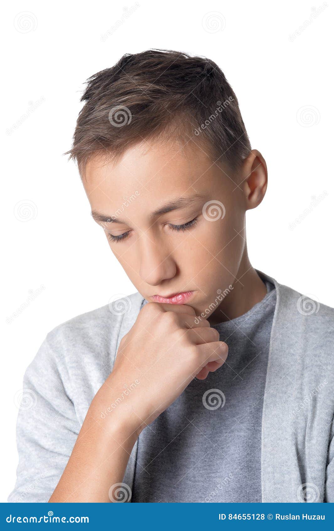 Confused teen boy stock photo. Image of feelings, boyhood - 84655128