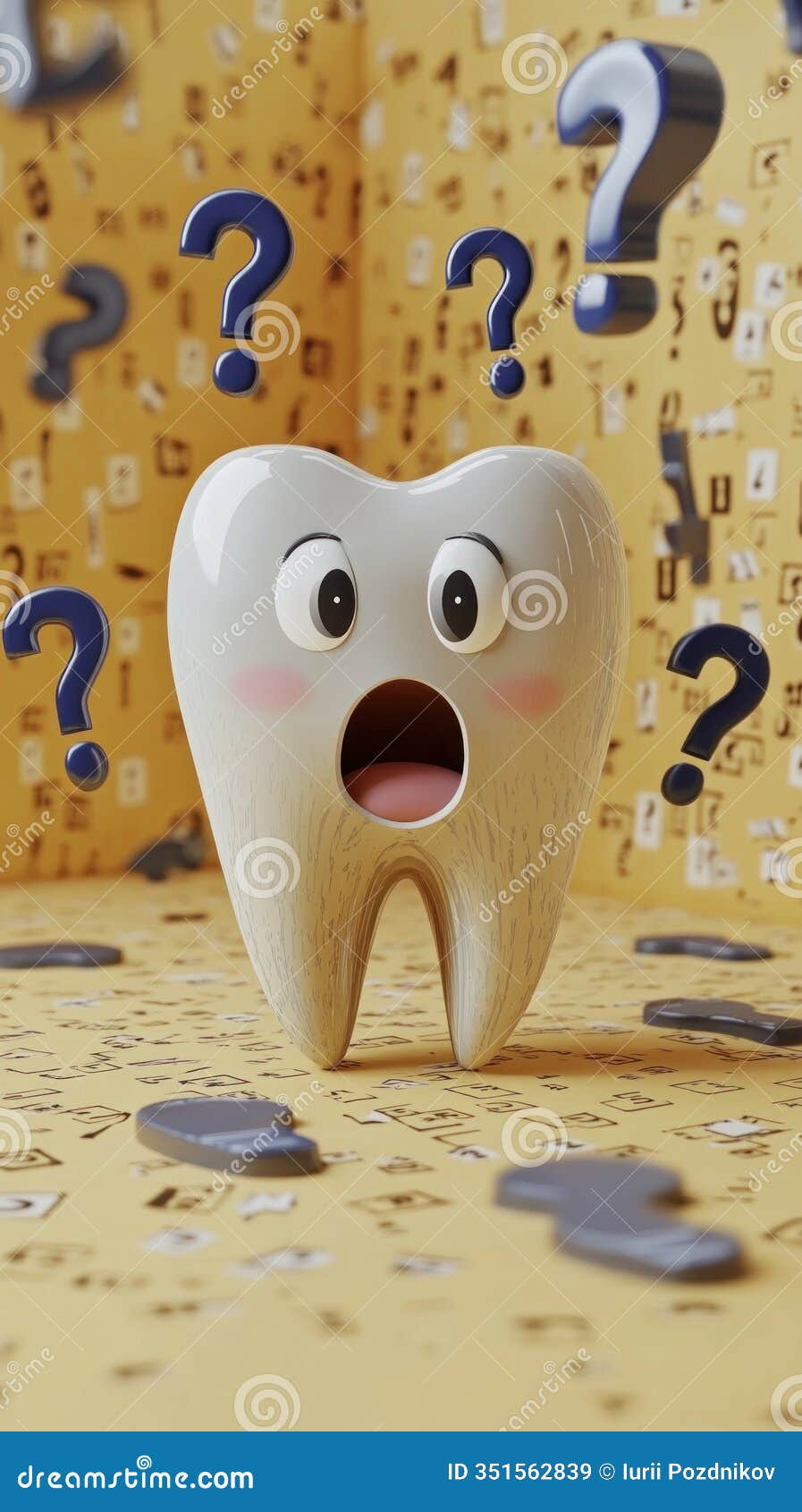Tooth With Question Mark Stock Photo | CartoonDealer.com #103732866