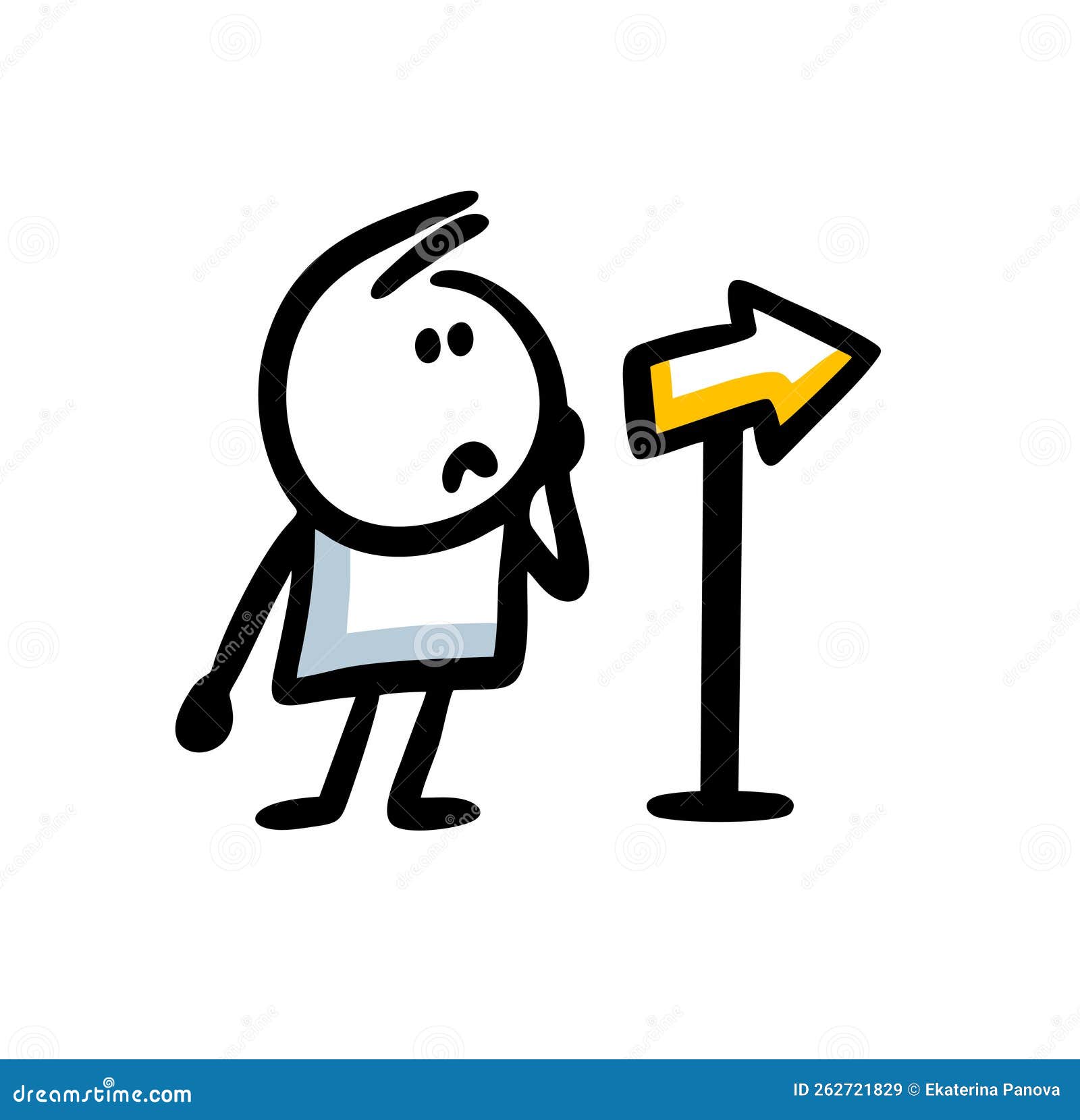 A Confused Traveler Stands in Front of a Pointer and Chooses the ...