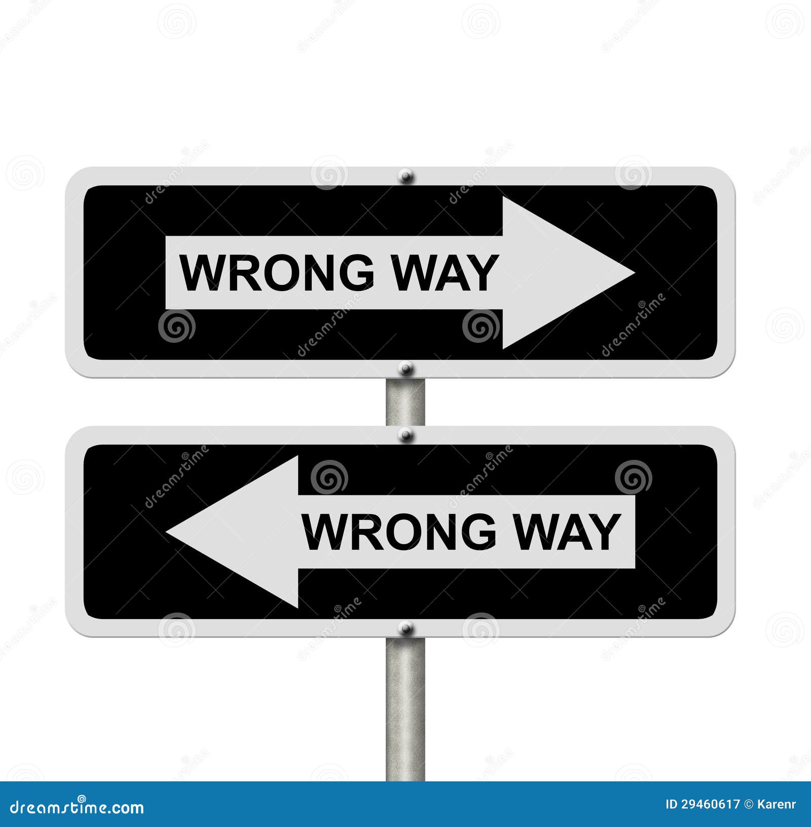 Confused on Which Direction To Go Stock Image - Image of post ...