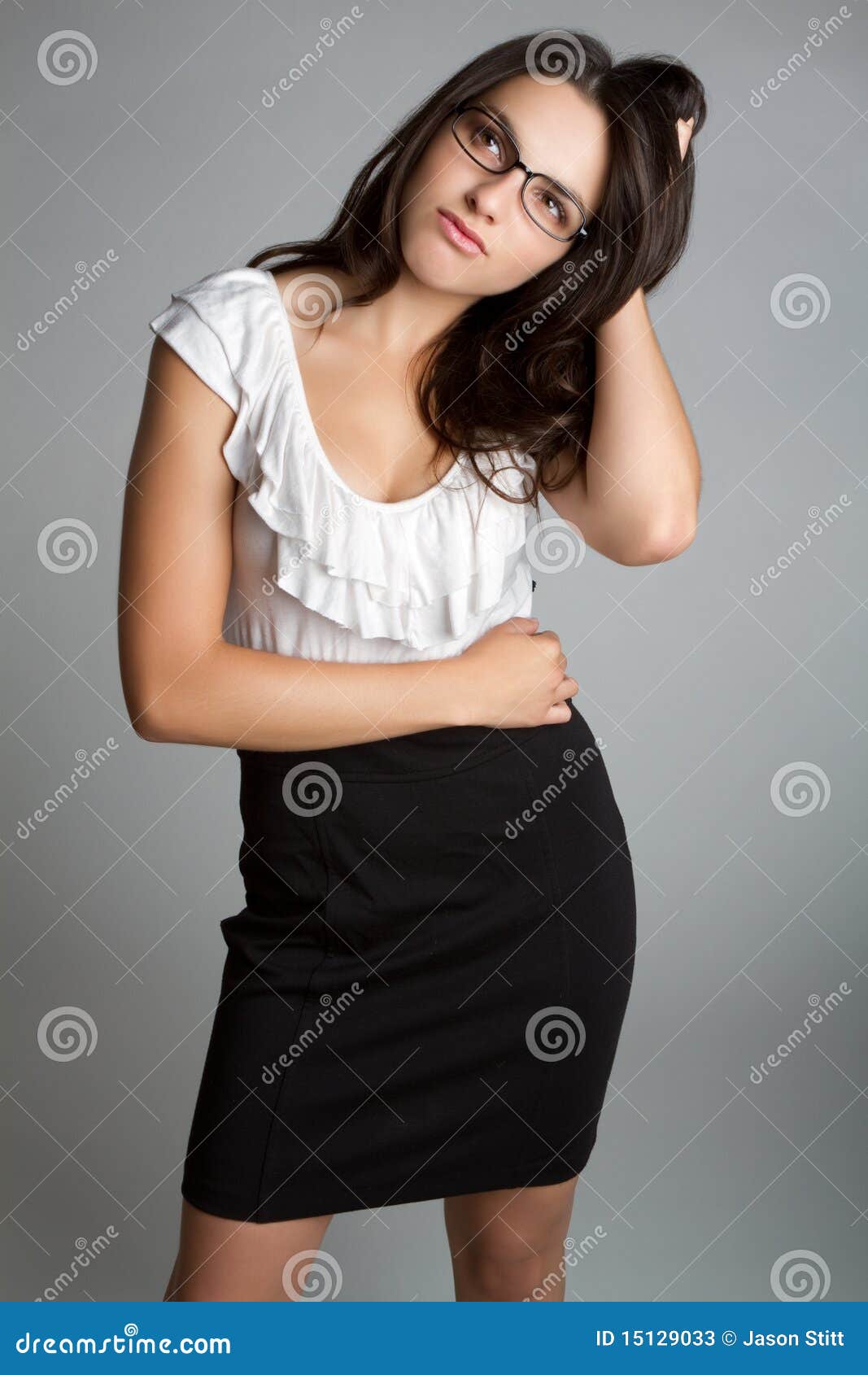 Confused Woman stock image. Image of head, businesswomen - 15129033