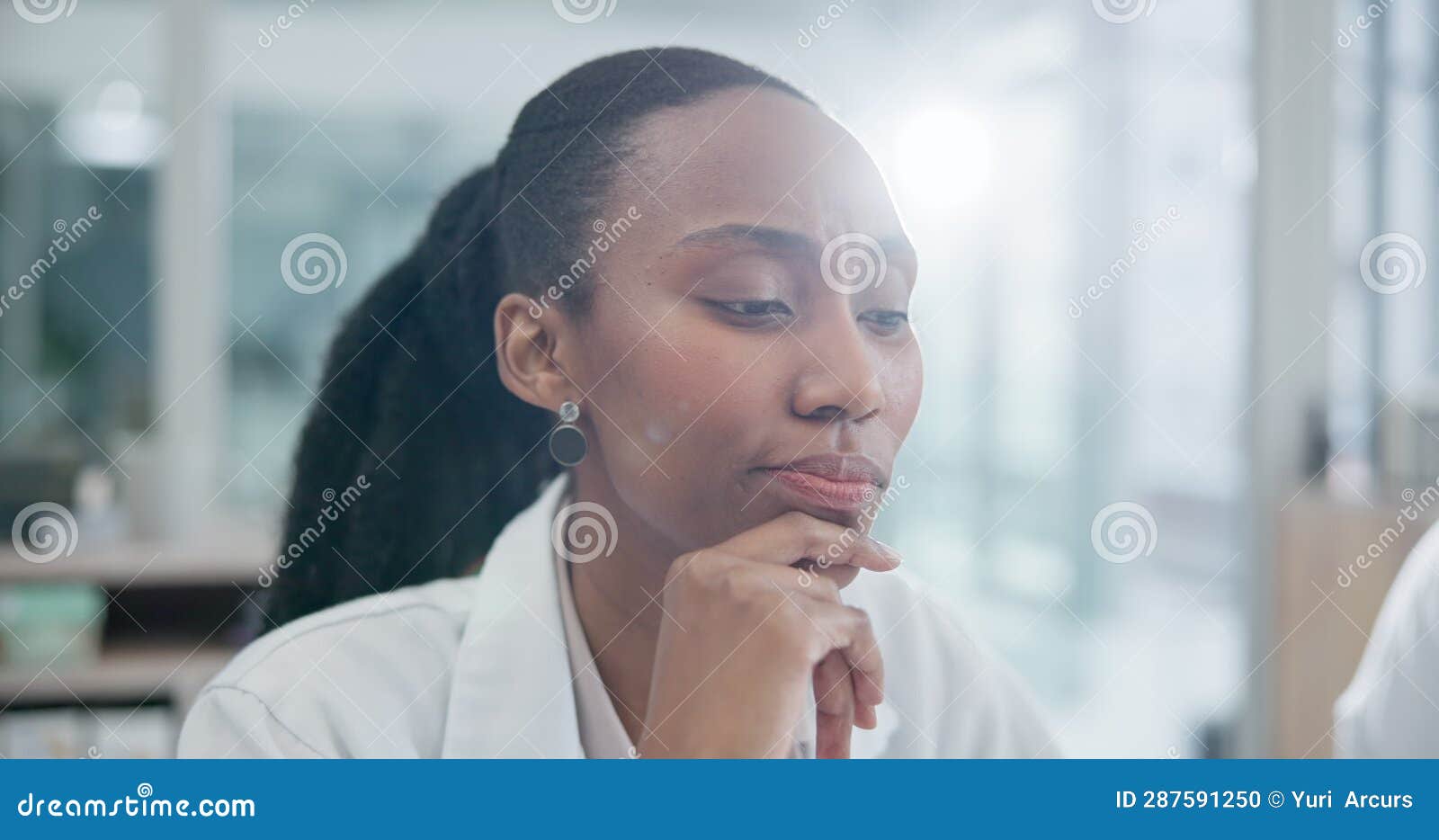 Confused, Woman and Thinking about Mistake in Work and Error, Problem ...