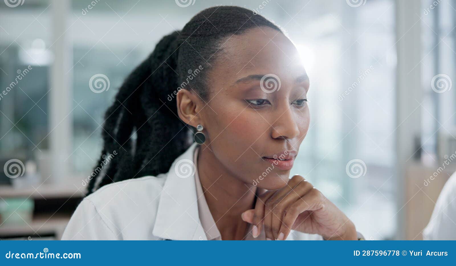 Confused, Woman and Working with Stress and Thinking of Error, Mistake ...