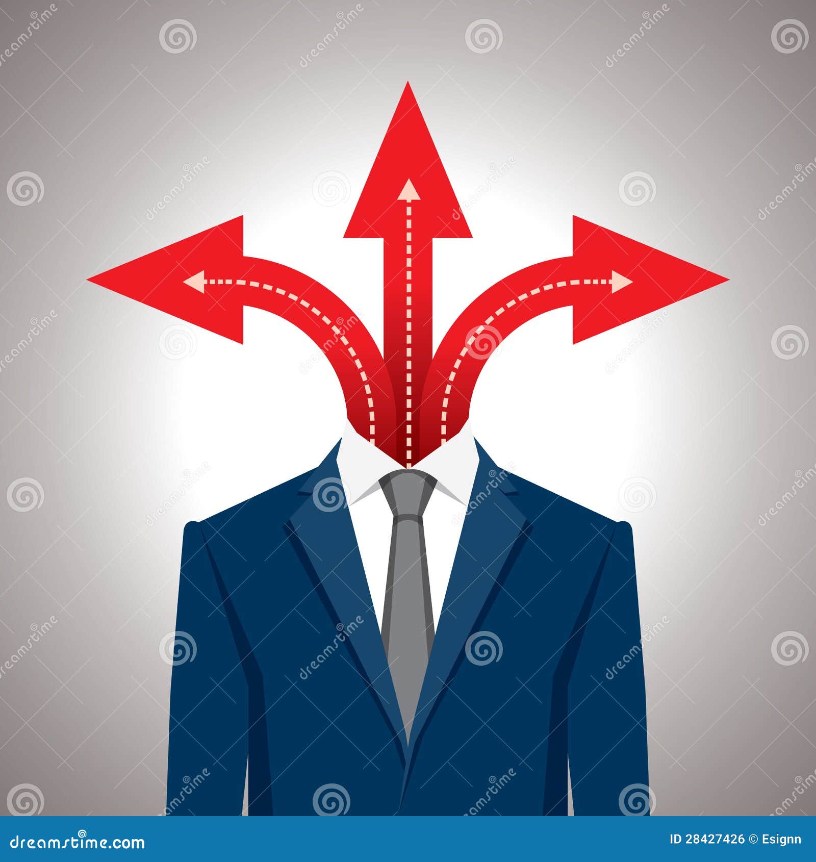 Confused Young Business Man Stock Vector - Illustration of global ...