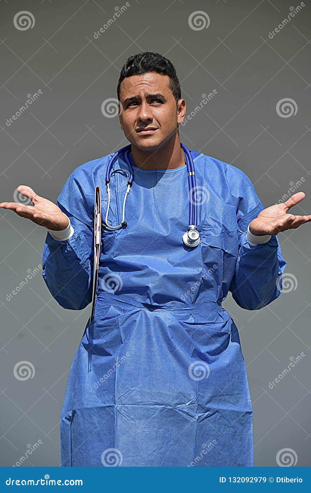 Confused Young Male Surgeon Stock Image - Image of thought, masculine ...