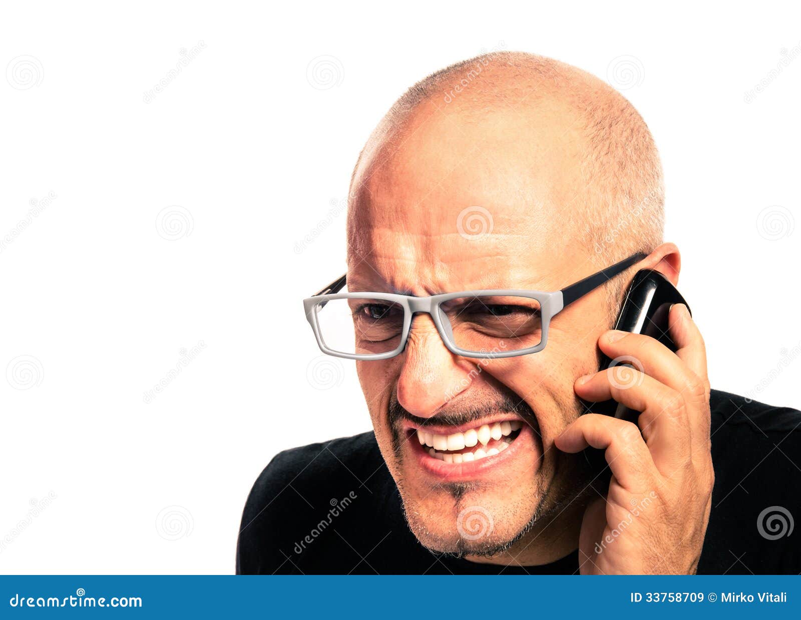 Confused Young Man during a Phone Call Stock Image - Image of messaging ...