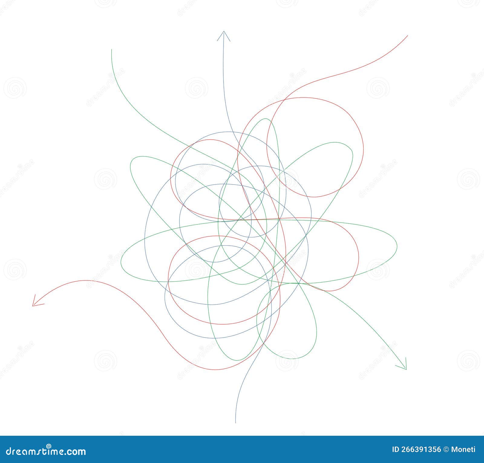 Confusing Difficult Arrows Cartoon Vector | CartoonDealer.com #163056121