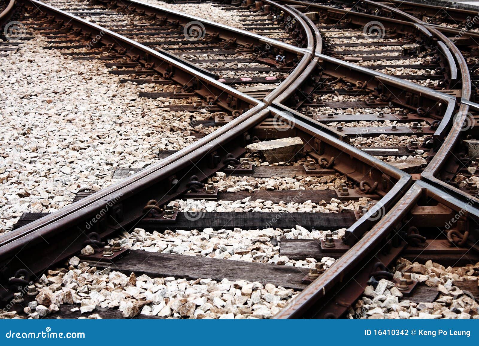 Confusing railway tracks stock photo. Image of desolated - 16410342