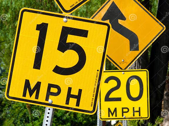 Confusing Speed Limit Signs Stock Image - Image of disagreeing, signs ...