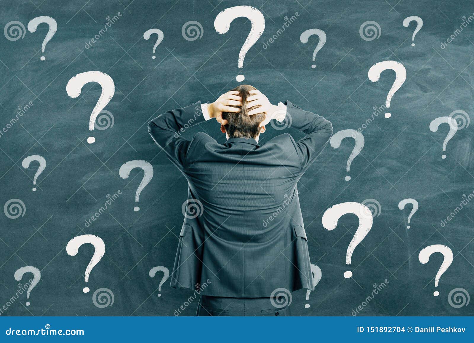 Confusion and ask concept stock photo. Image of concept - 151892704