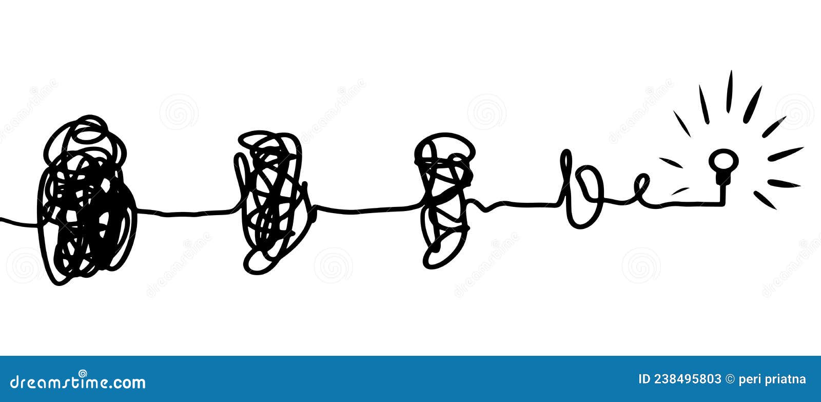 Confusion Clarity or Path Vector Idea Concept. Simplifying the Complex ...