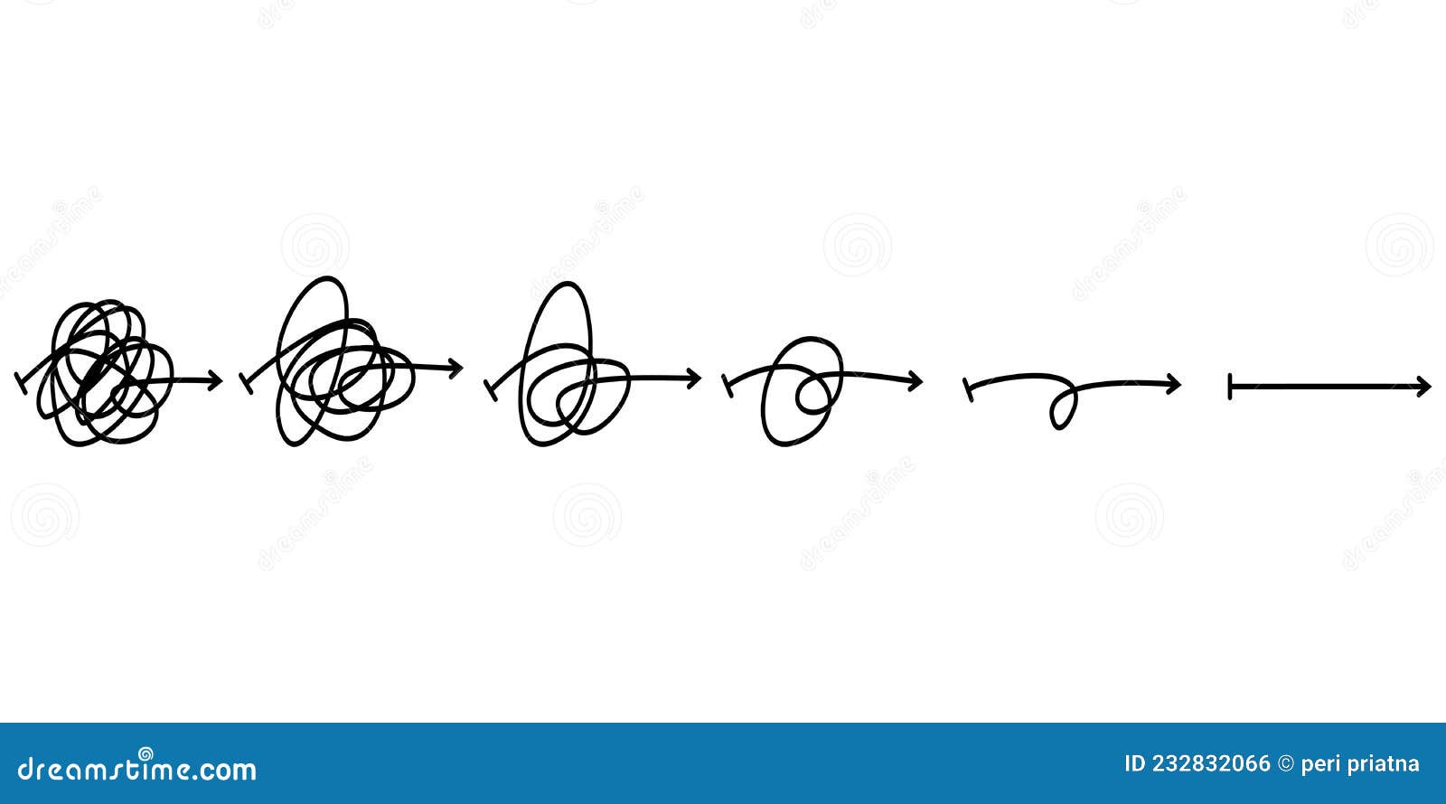 Confusion Clarity or Path Vector Idea Concept. Simplifying the Complex ...