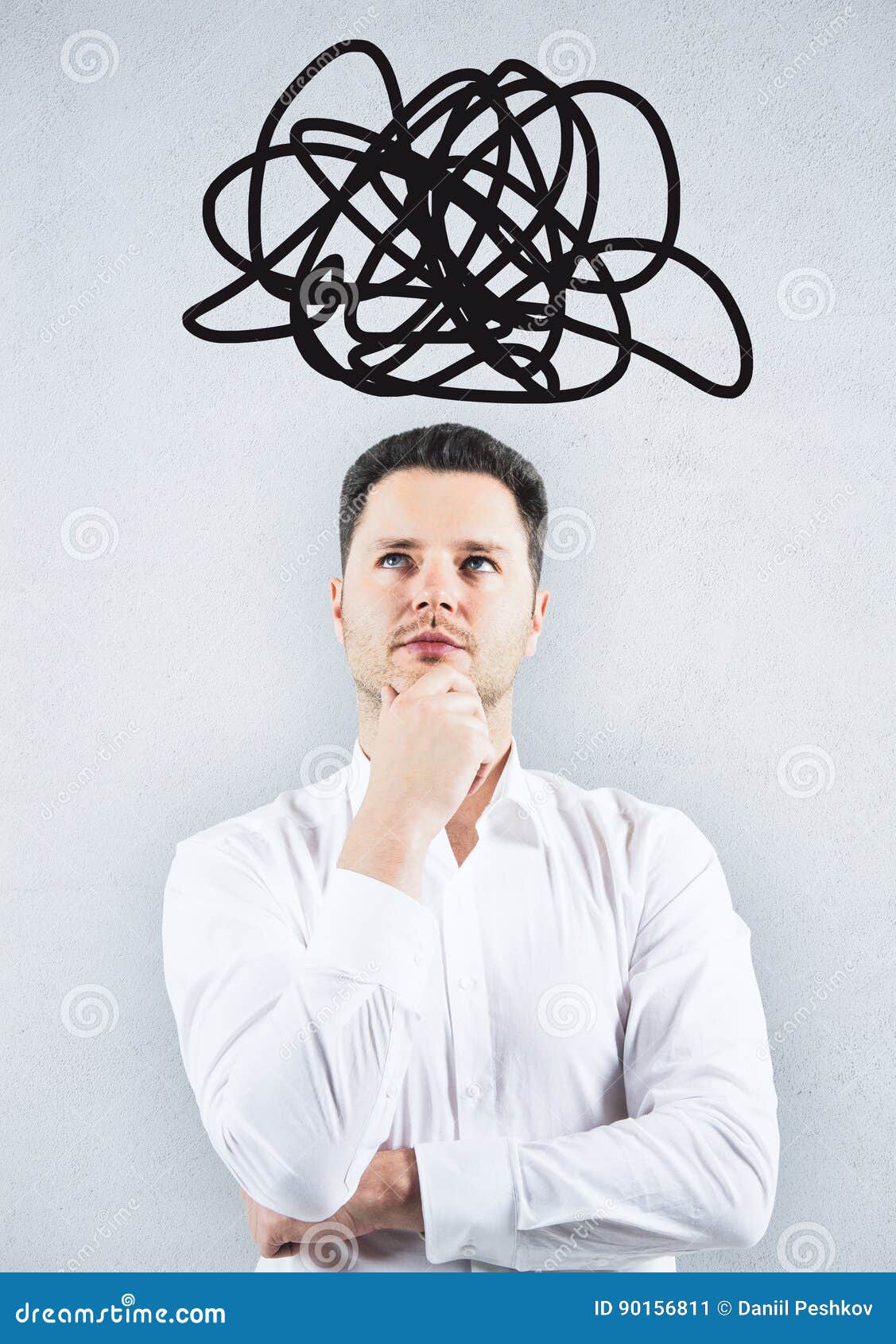 Confusion concept stock image. Image of concrete, confused - 90156811