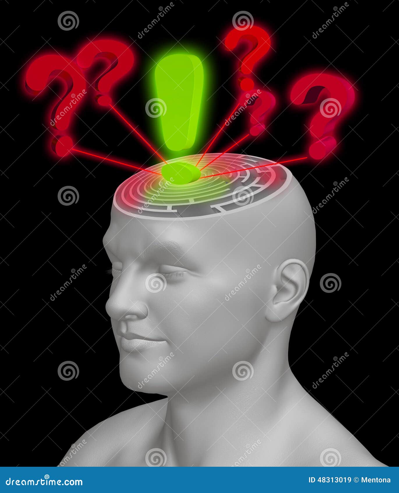 Confusion stock illustration. Illustration of asking - 48313019