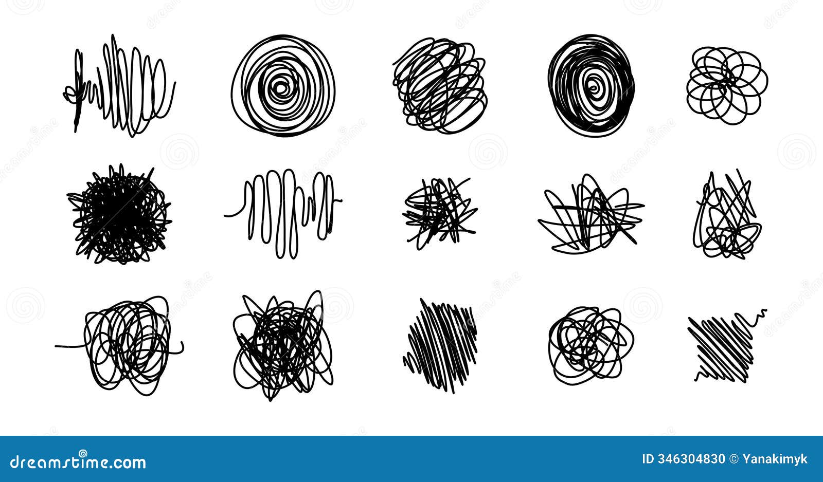 Confusion Doodle Line Sketch Style. Sketchy Pen Lines and Scribble Hand ...