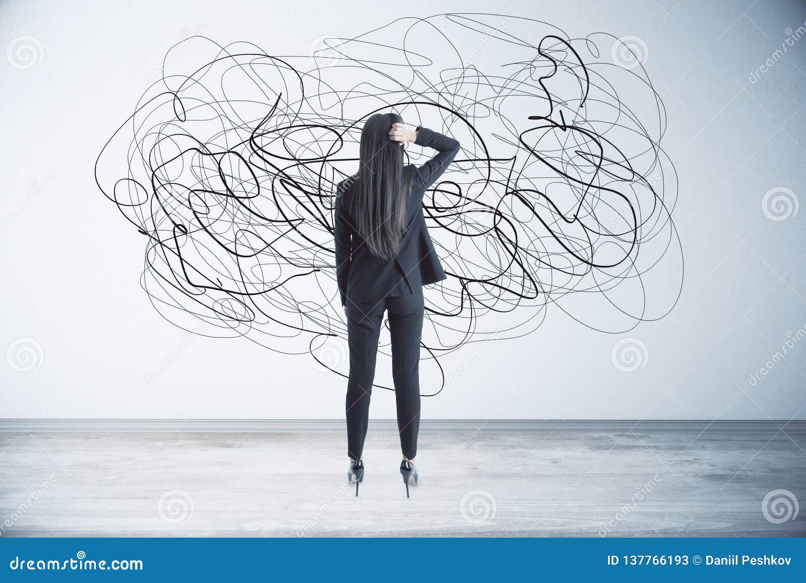 Confusion and Doubt Concept Stock Image - Image of brainstorm, problem ...
