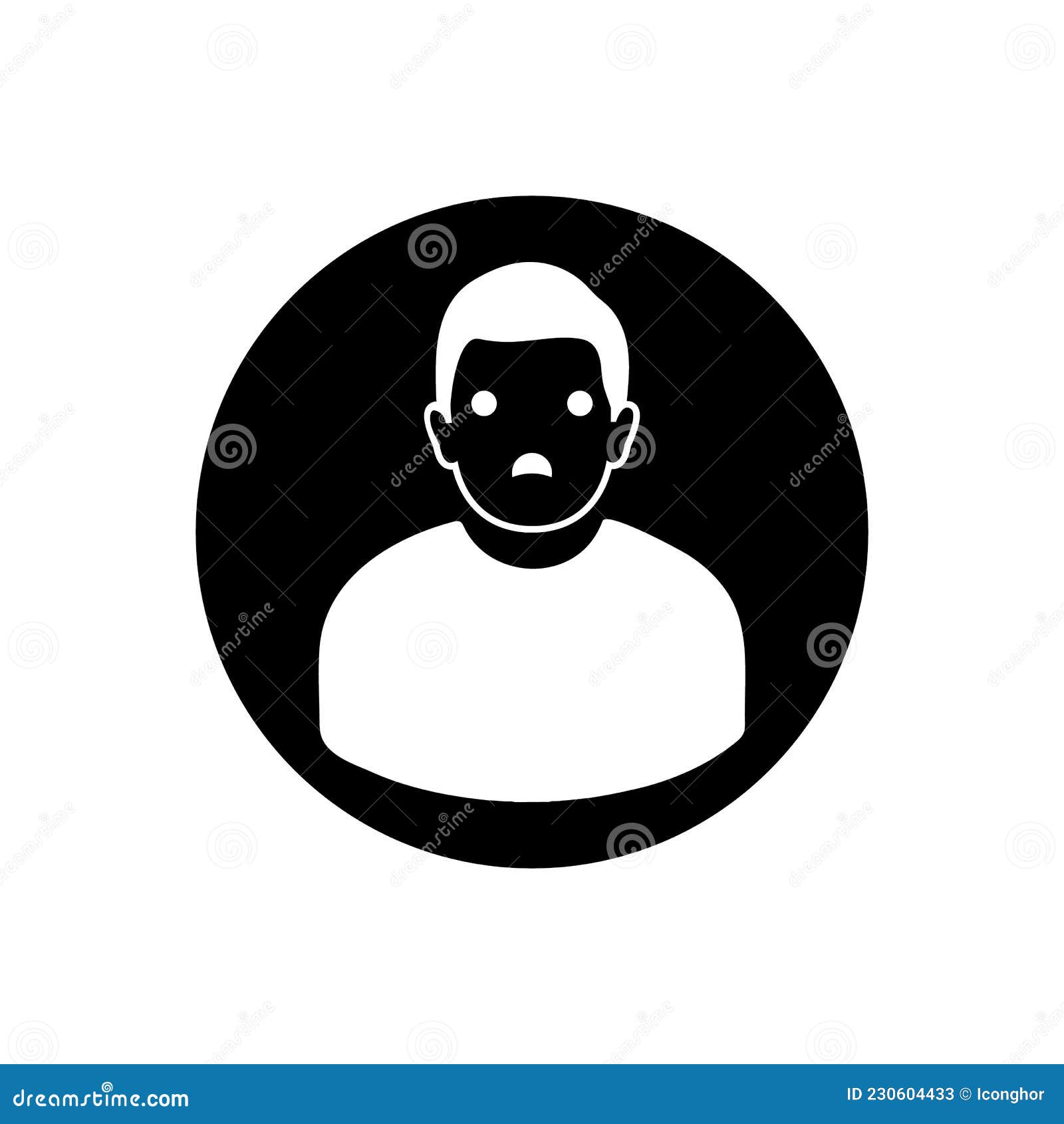 Confusion Expression Icon. stock vector. Illustration of face - 230604433