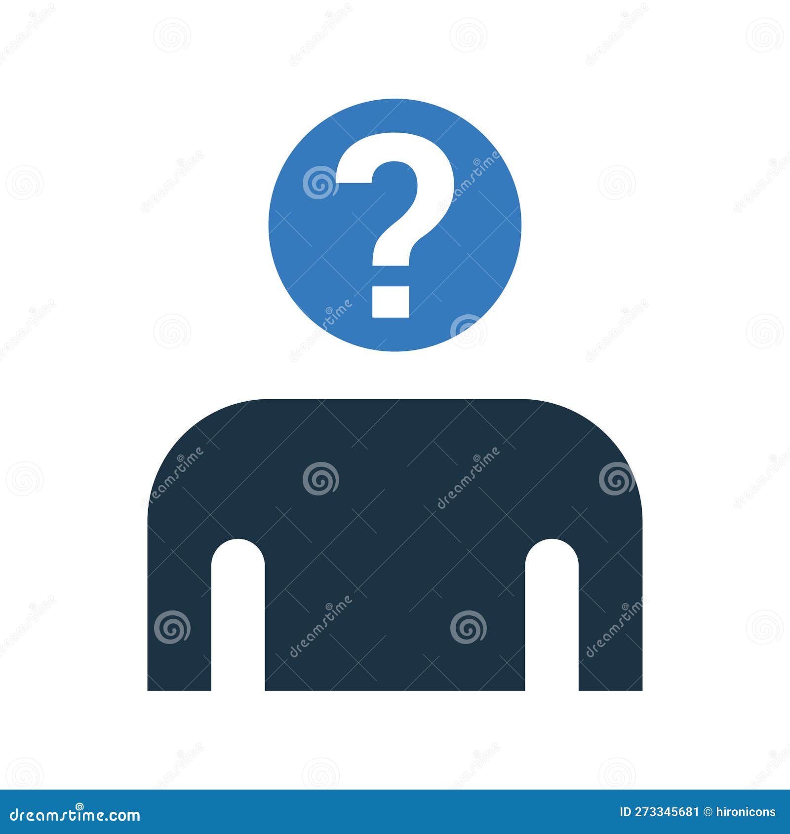 Confusion Icon. Simple Vector Graphics Stock Illustration ...