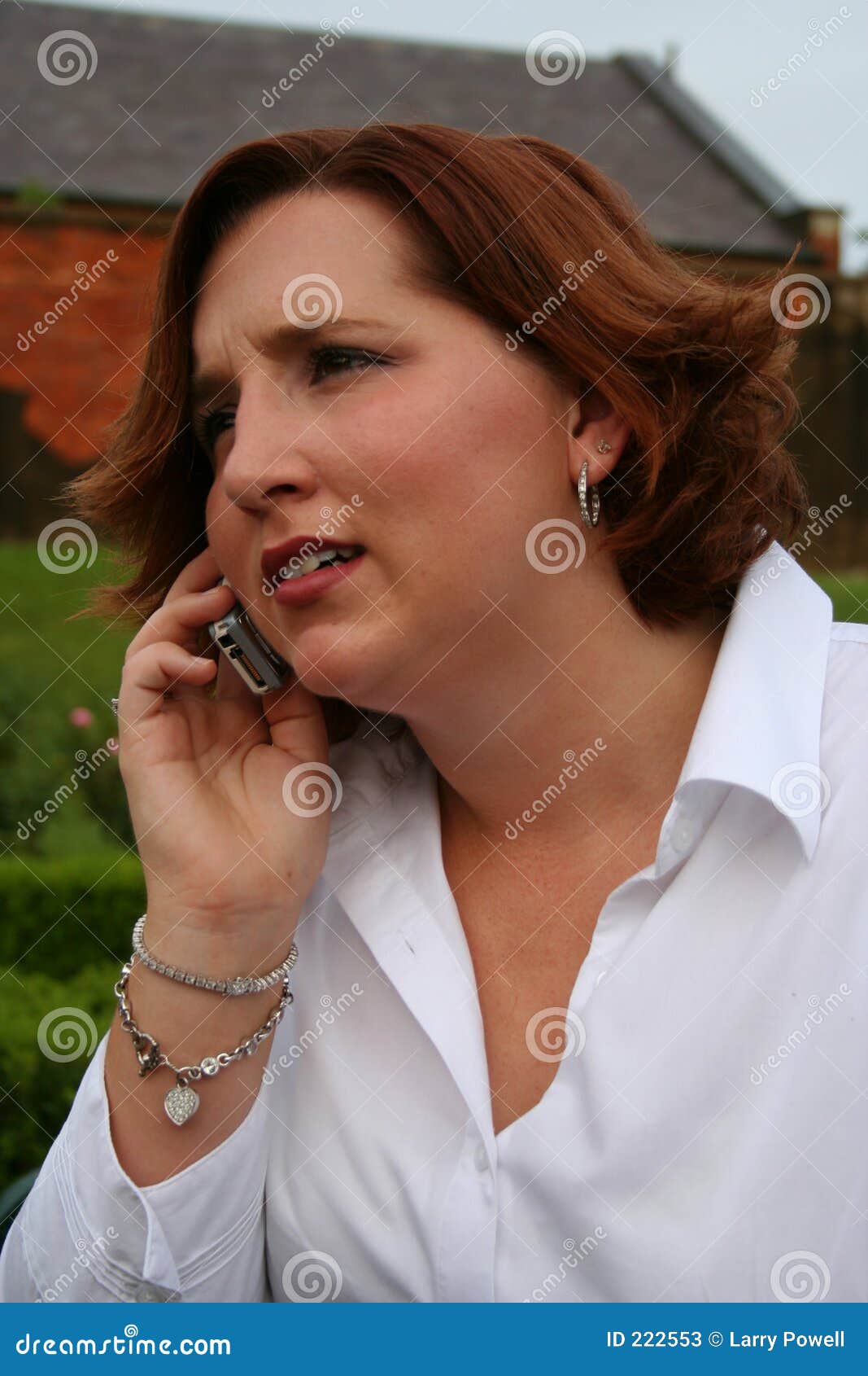 Confusion on the phone stock image. Image of woman, girl - 222553