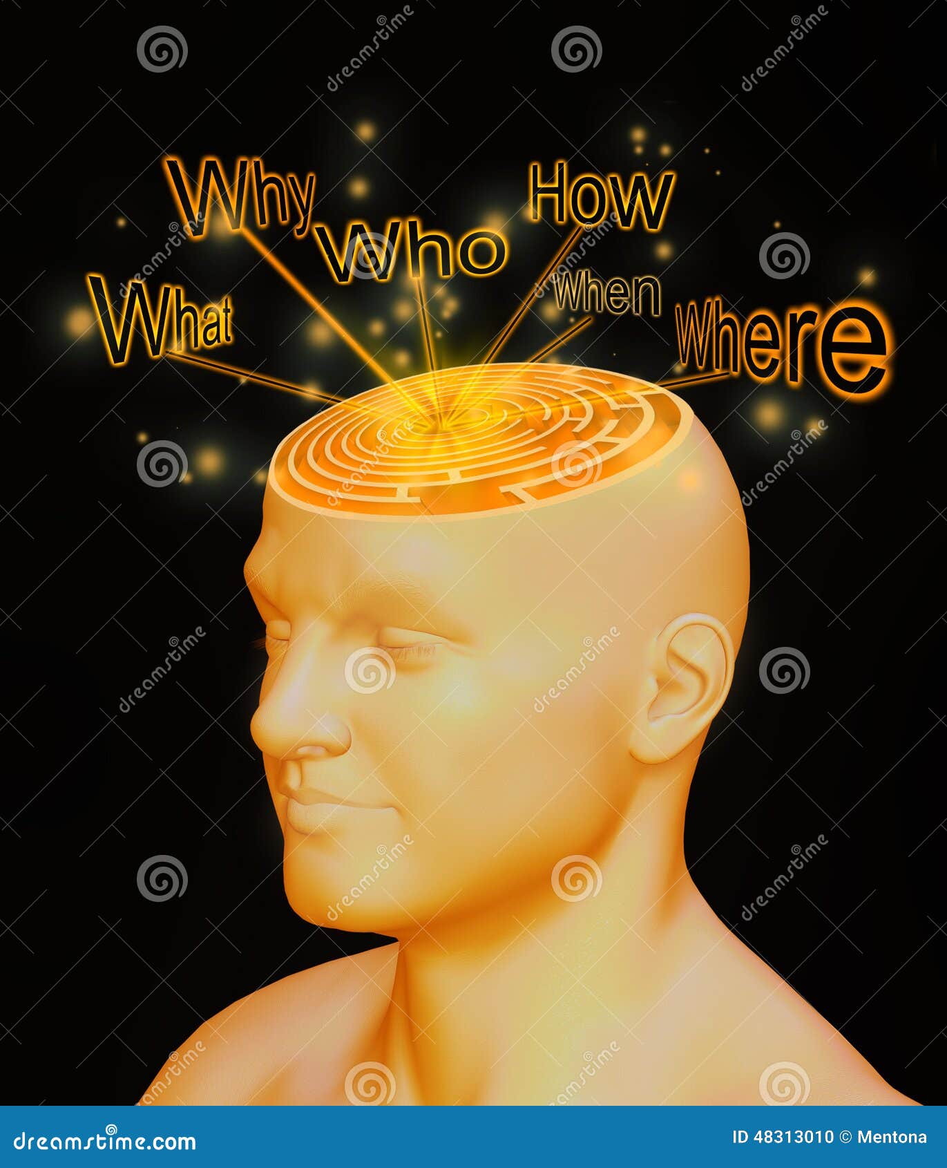 Confusion, Searching Answer Stock Illustration - Illustration of ...