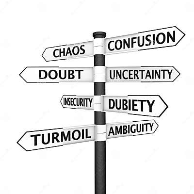 Confusion signpost stock illustration. Illustration of advice - 22753693