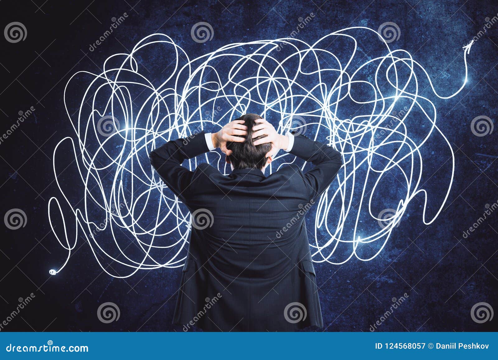 Confusion and Think Concept Stock Image - Image of contemplate ...