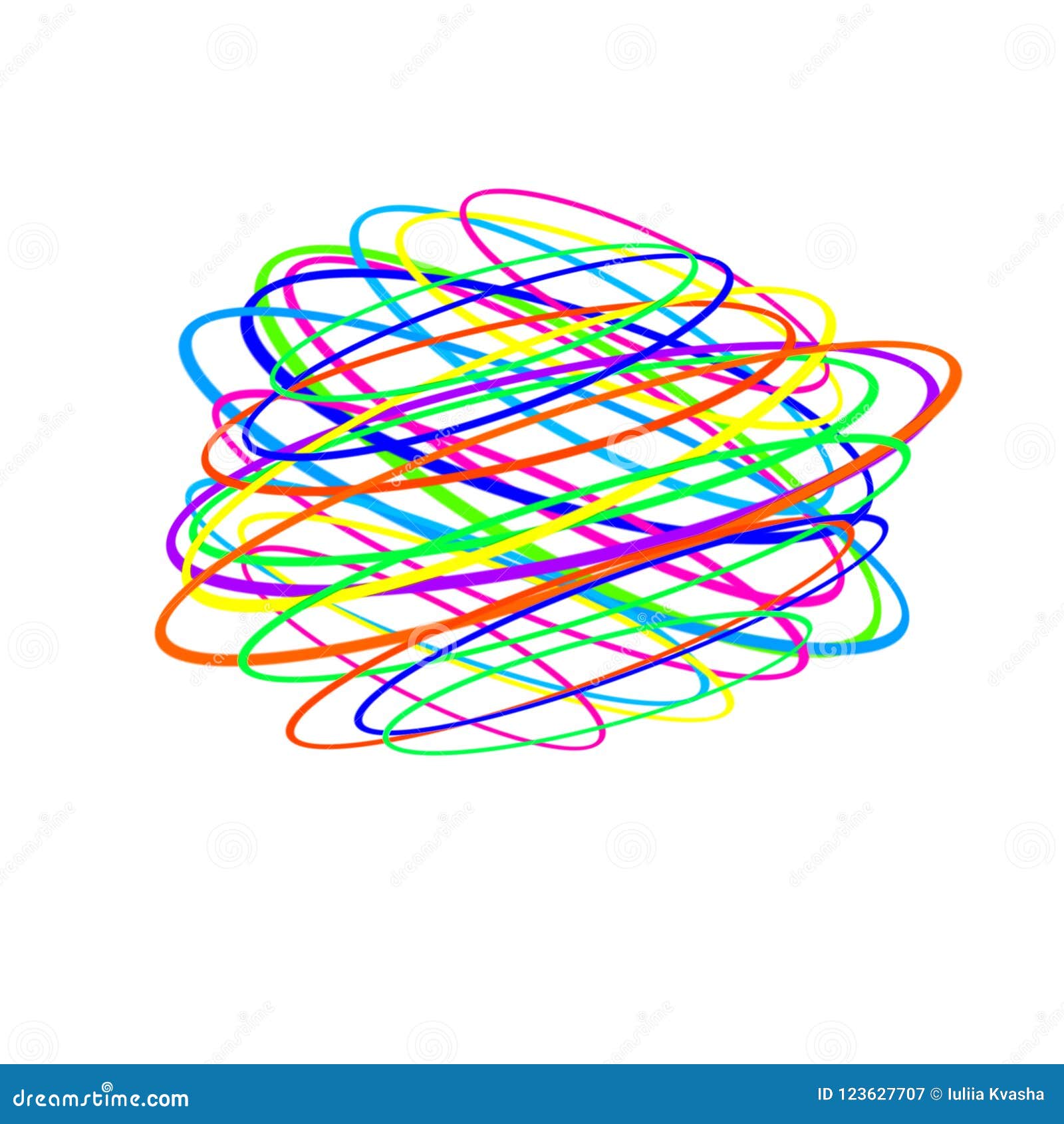 Set Untangling Lines, Showcasing A Continuous, Flowing Thread That ...