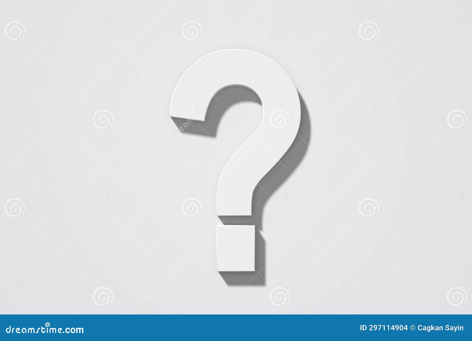 Confusion, Uncertainty, Solution or Problem Concepts. White Question ...